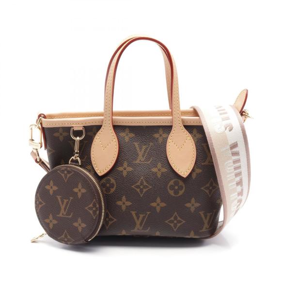Louis Vuitton | Bags | Louis Vuitton Neverfull Bb Beige Handbag Leather ...